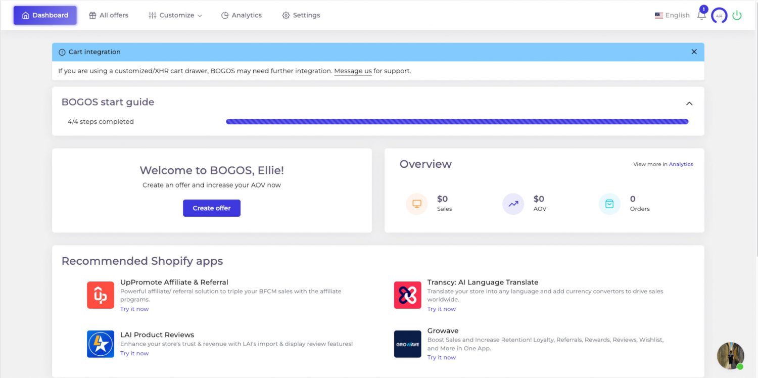 Feature Release: Dashboard | Manage BOGOS in one page | BOGOS - Best ...