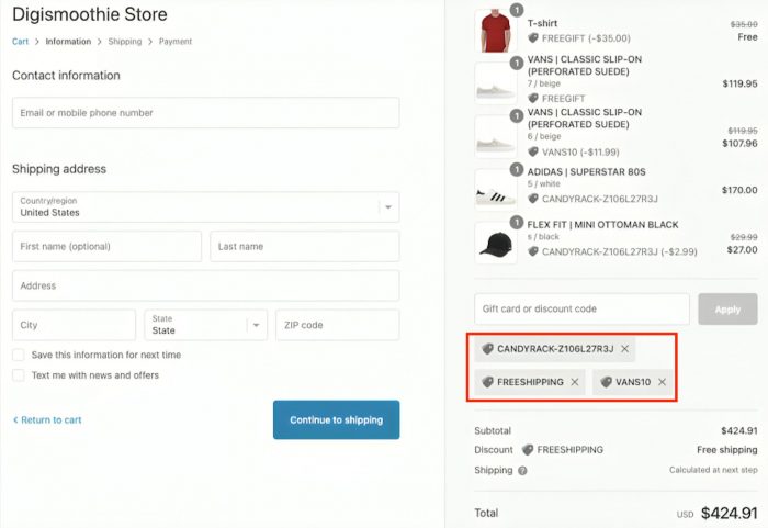 5 Best Methods To Stack & Combine Multiple Discount Codes on Shopify ...